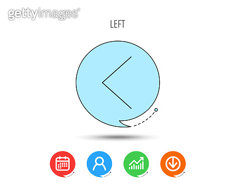 Left arrow icon. Previous sign. (997704874) 일러스트, 무료 일러스트 - 게티이미지뱅크