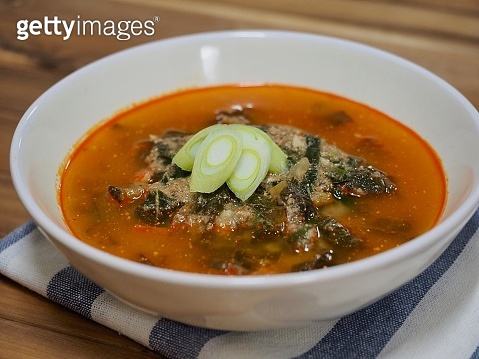 Korean food Loach soup, Chueo-tang (938915282) - 게티이미지뱅크