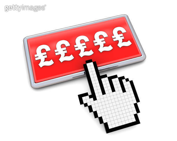 Hand Cursor on Pound Button (958493838) - 게티이미지뱅크