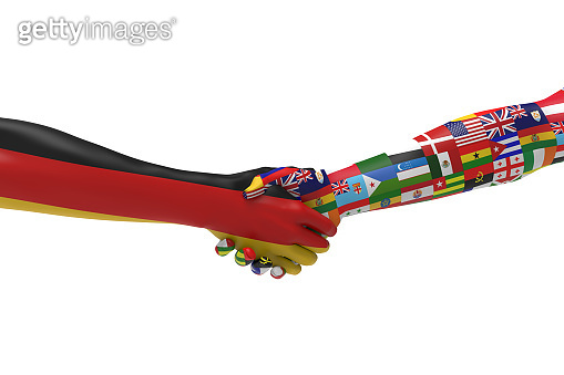 German Global Handshake Bilateral talks (968278530) - 게티이미지뱅크