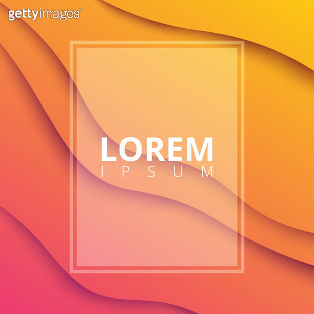 Orange abstract gradient background with transparent frame. 이미지 ...