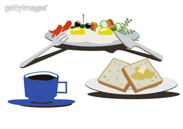 Illustration of fried egg.Healthy breakfast.Sunny side up clip art. A ...