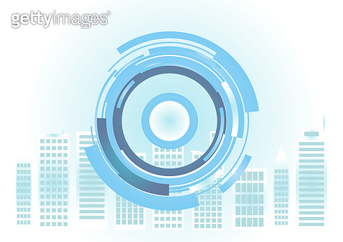 Image of the near future. Image of the next generation. Background ...