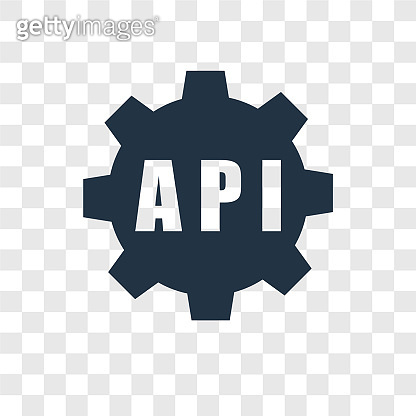 Api vector icon isolated on transparent background, Api transparency ...