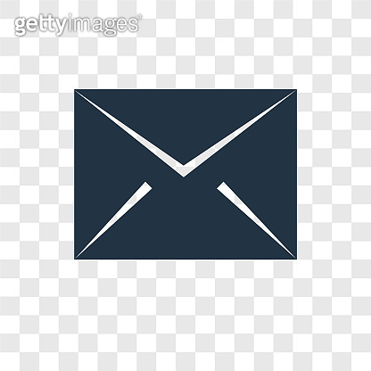 Mail vector icon isolated on transparent background, Mail transparency ...