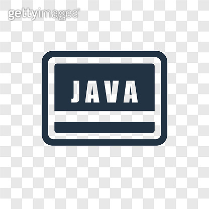 Java vector icon isolated on transparent background, Java transparency ...