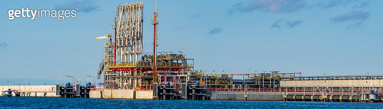 installations for pumping liquefied sea gas mLNG, Swinoujscie, Poland ...