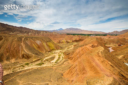 ZhangYe Rainbow Mountain natural colorful soil DanXi Scenic Spot in ...