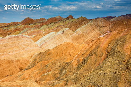 ZhangYe Rainbow Mountain natural colorful soil DanXi Scenic Spot in ...