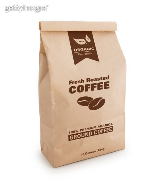 Coffee Bag with Custom Label - Organic Ground Coffee 이미지 (962658856 ...