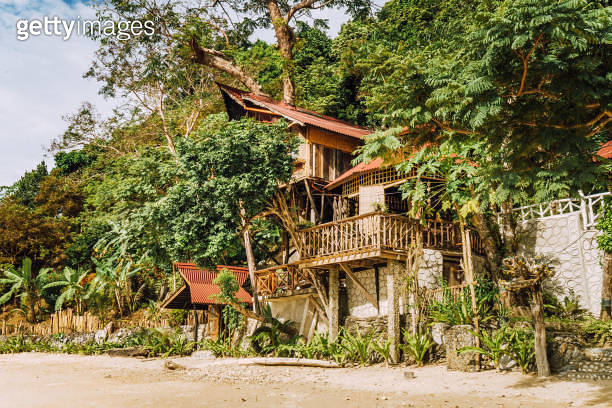 beach houses, El Nido, Palawan, Philippines 이미지 (991872686) - 게티이미지뱅크