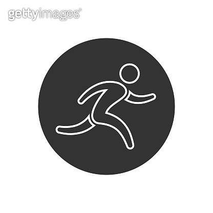 Running man icon, vector simple run symbol. (995117072) 일러스트, 무료 일러스트 ...