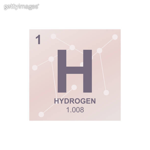 Vector symbol of Hydrogen on the background from connected molecules ...