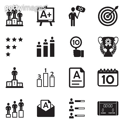 Score Icons. Black Flat Design. Vector Illustration. 이미지 (1065328990 ...