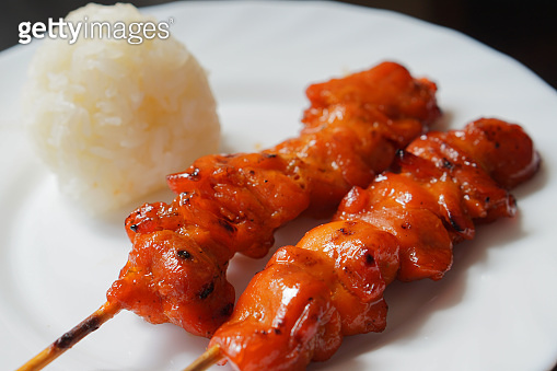 Thai-styled grilled chicken red sauces and sticky rice. It's among most ...