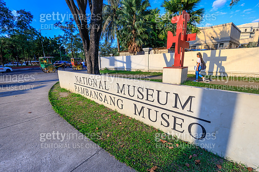 National Museum of Anthropology signboard near Rizal park in Metro ...