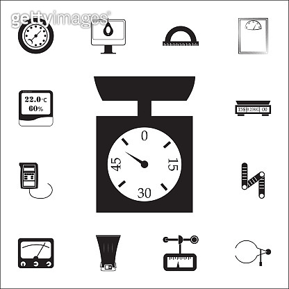 mechanical scalesicon. measuring elements icons universal set for web ...