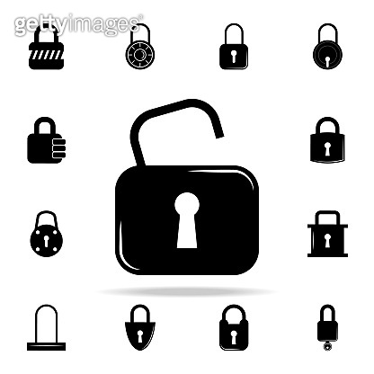 open lock icon. lock and keys icons universal set for web and mobile ...