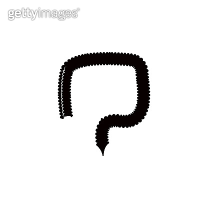 the human intestine icon. Detailed icon of parts of human organs icon ...
