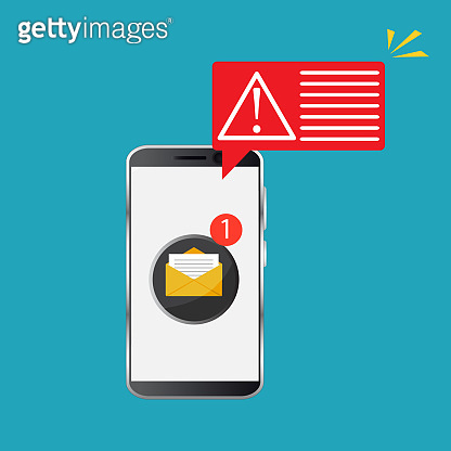 Alert, attention notification. Important reminder. Vector illustration ...