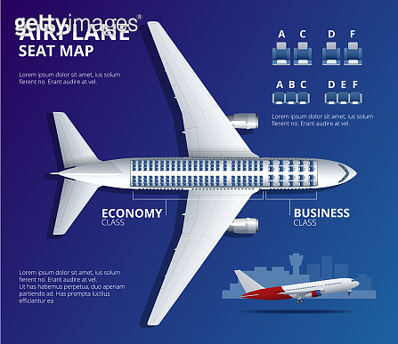 Chart airplane seat, plan, of aircraft passenger. Aircraft seats plan ...