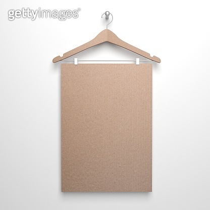 Poster on clothes hanger (1062243786) - 게티이미지뱅크