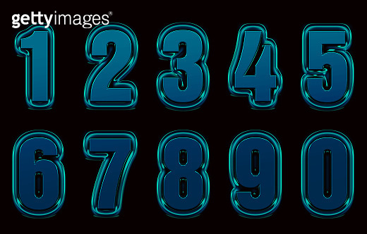 Numbers set 3d illustration 이미지 (1027355720) - 게티이미지뱅크