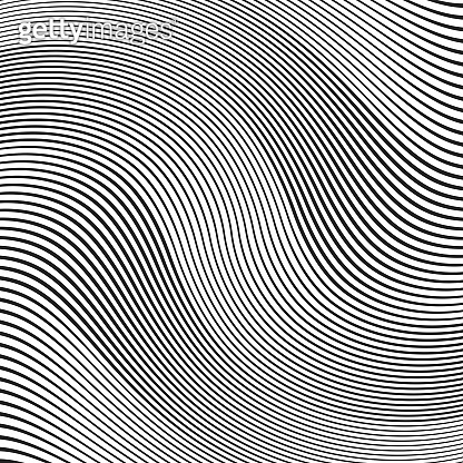 halftone background with black parallel curved lines 이미지 (1021579916 ...