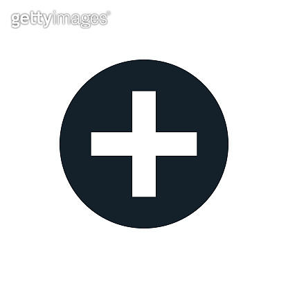 Black and white vector plus sign, plus size icon, plus logo, plus ...