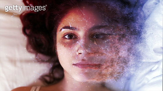 Magical Disintegrating Face Without Makeup 이미지 (969187798) - 게티이미지뱅크