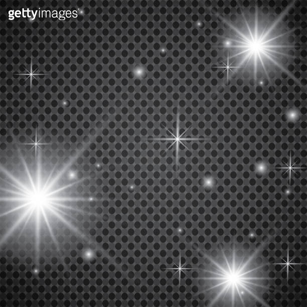 Glowing lights effect, flare, explosion and stars. Special effect ...