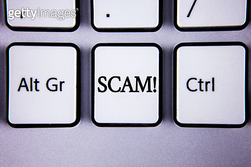 Text sign showing Scam Motivational Call. Conceptual photo Dishonest ...