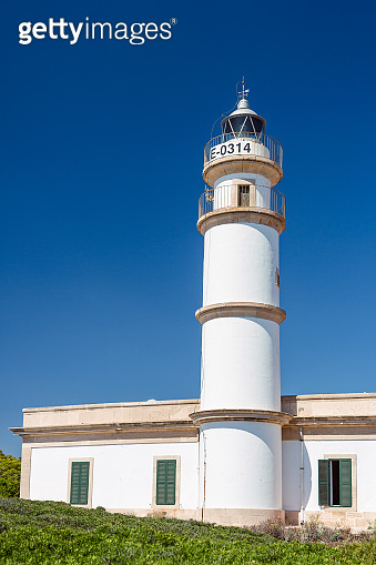 Lighthouse at Cap de Ses Salines. Mallorca island, Spain.This ...
