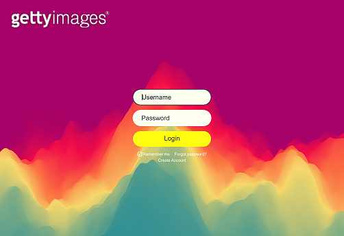Login user interface. Modern screen design for mobile app and web ...