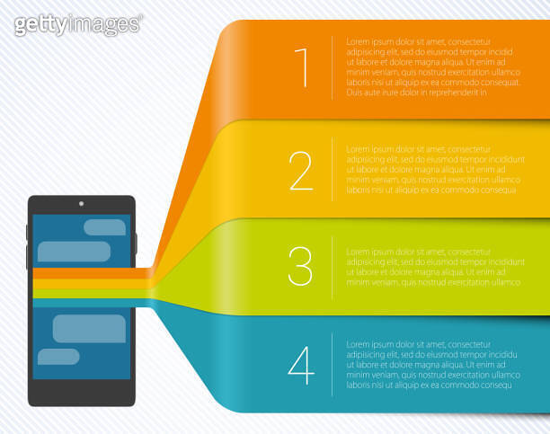 Step by step vector infographics (1017270090) 일러스트, 무료 일러스트 - 게티이미지뱅크