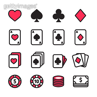 Poker icon set (958495972) 일러스트, 무료 일러스트, 아이콘, 무료 아이콘 - 게티이미지뱅크