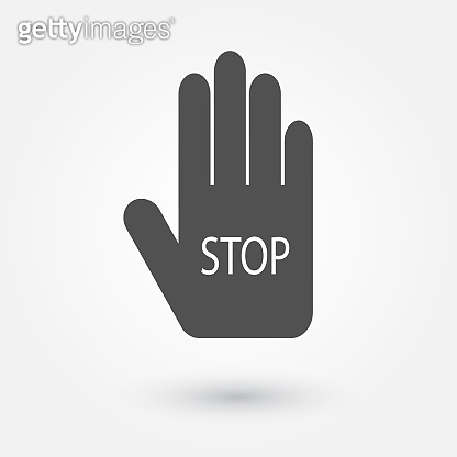 Palm sign with stop 이미지 (931007194) - 게티이미지뱅크