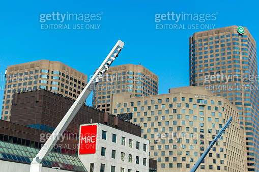 entral Place des Arts Square and Dejardins buildings in Montreal ...