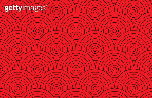 Abstract red circle pattern wallpaper background vector illustration ...