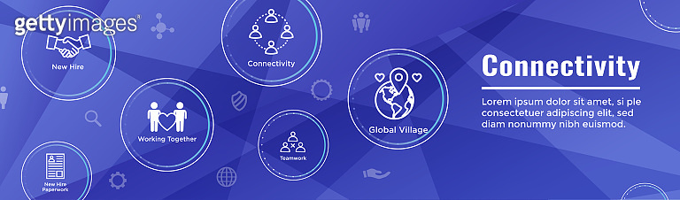 Connectivity Web Header Banner with Togetherness, Connectnedness and ...