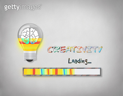 CREATIVITY LOADING (1069444032) 일러스트, 무료 일러스트, 아이콘, 무료 아이콘 - 게티이미지뱅크