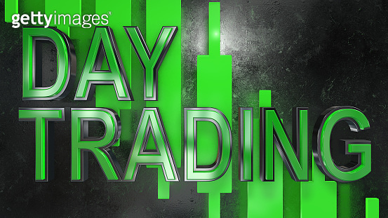 Day trading title graphic 3D for stock market 이미지 (962375046) - 게티이미지뱅크