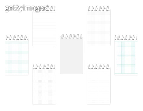 Wire bound junior legal size notebook set with various ruled paper 이미지 ...