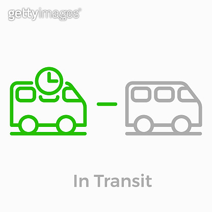 Order delivery and logistics line icon for online shop web design ...