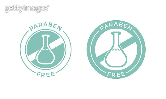 Paraben free label icon for health and skin safe products. Vector ...