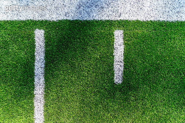 American Football Field Background Yard Line Aerial 이미지 (1050996976 ...