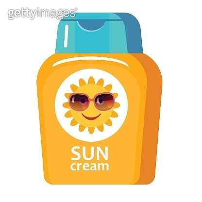 vector illustration of sunscreen cream for kids 이미지 (912584872) - 게티이미지뱅크