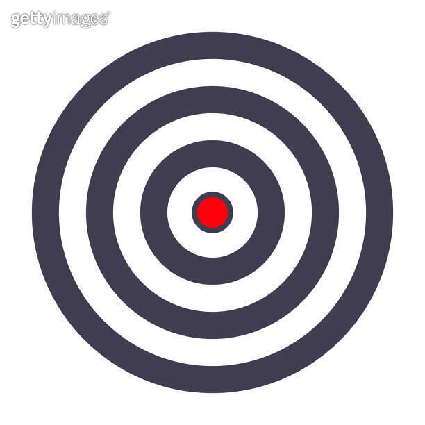 Simple target template. Bullseye symbol 이미지 (1017466602) - 게티이미지뱅크