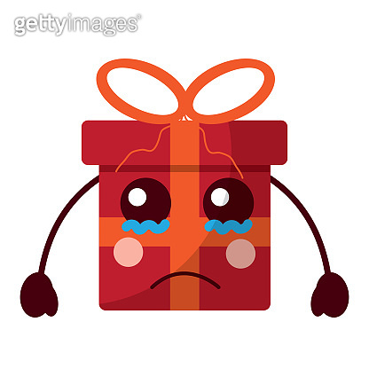 cartoon christmas gift crying expressio 이미지 (907882460) - 게티이미지뱅크