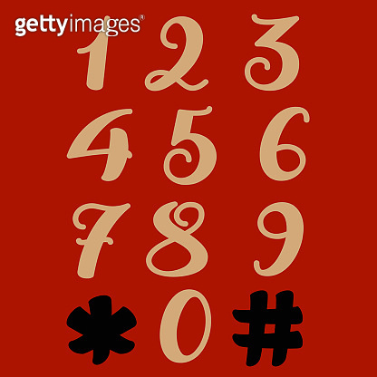 Numbers Number Zero One Two Three Four Five Six Seven Eight Nine Grunge ...